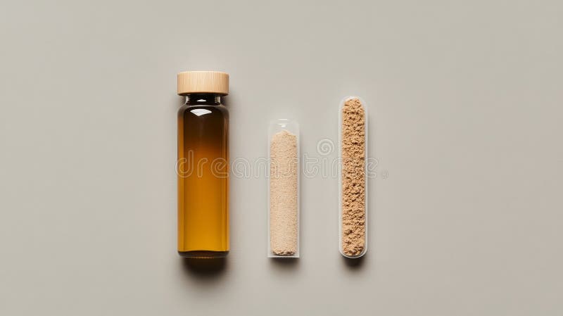 Graph of Pharmaceutical Materials, Showing a Clear Vial with a Silver ...