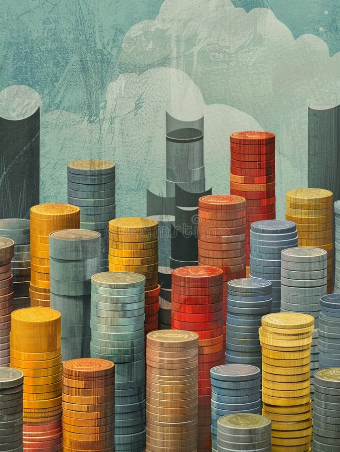 A Graph of Progress and Potential Risks Emerges Behind Towering Columns ...