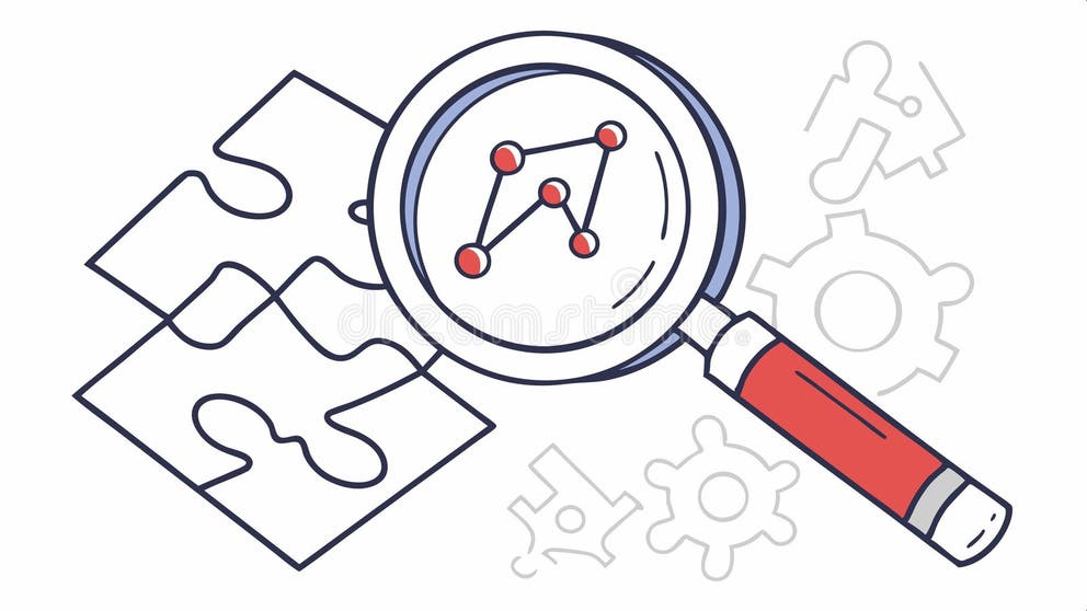 Graph Puzzle Scan Analyze Data Puzzles And Chart Riddles Graphpuzzle Datariddle Vector