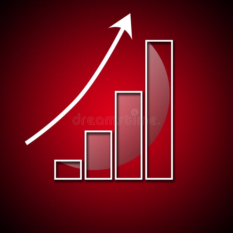 Graph of Rapid Growth in the Value Stock Illustration - Illustration of ...