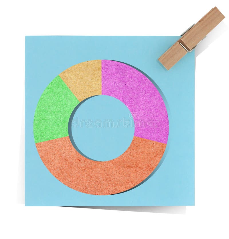 Graph with Recycled Paper Craft Stick Stock Image - Image of diagram ...