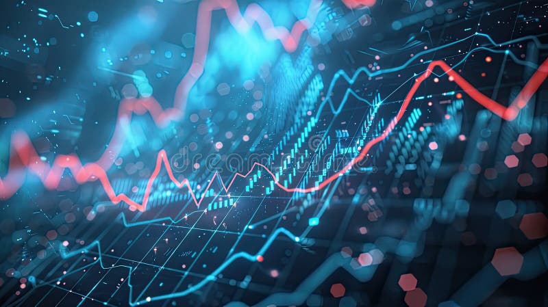 Graph Red Blue Lines Connected Stock Photos - Free & Royalty-Free Stock ...