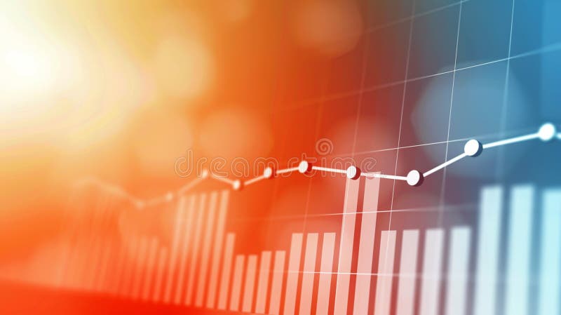 A Graph with Red and Blue Lines and Dots. Generative AI Stock ...