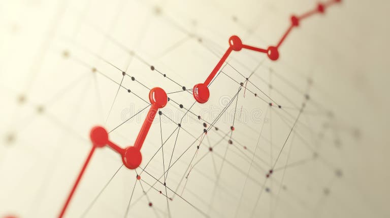 The Graph of a Red Downward Arrow Represents a Downward Trend in ...