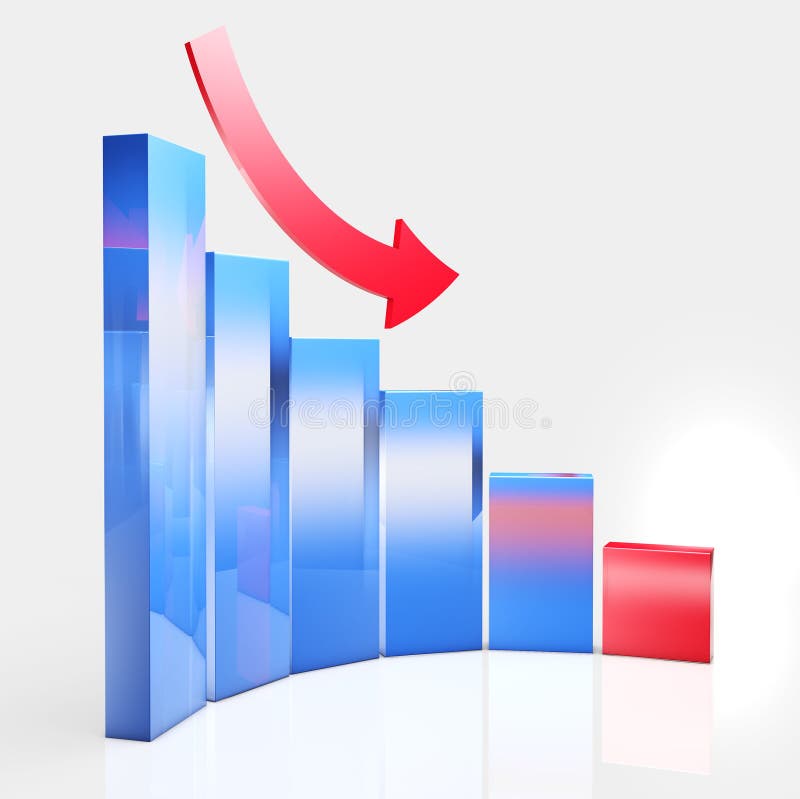 Graph reduction stock illustration. Illustration of sale - 51497451