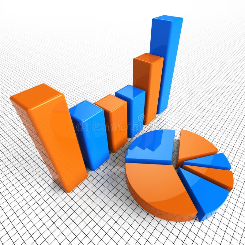 Graph Report Indicates Business Statistic and Diagram Stock ...