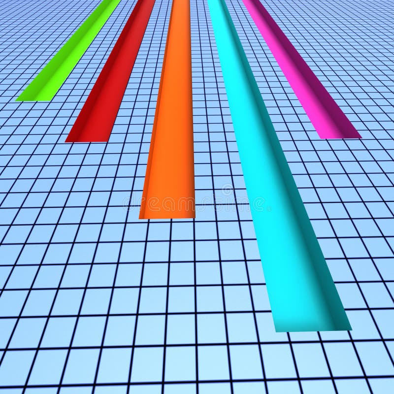 Graph Report Shows Diagram Graphic and Trend Stock Illustration ...