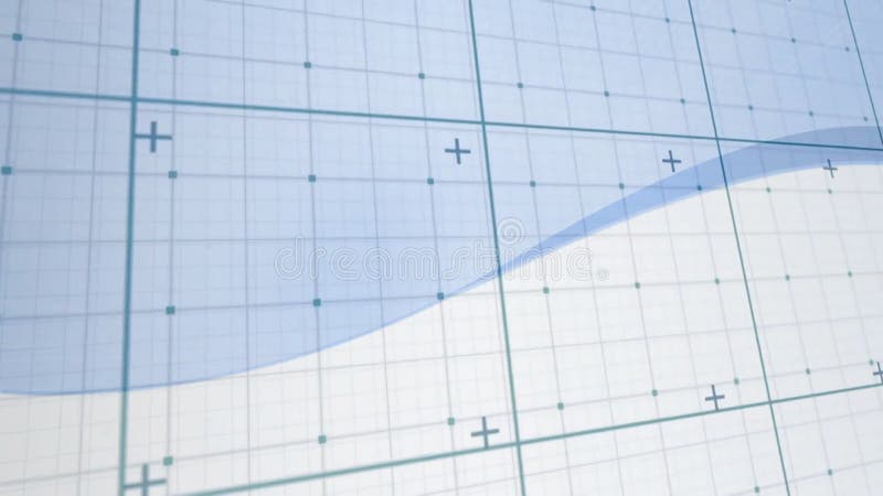 Graph with Rising Curve and Grid Lines, Data Analysis Animation Stock ...