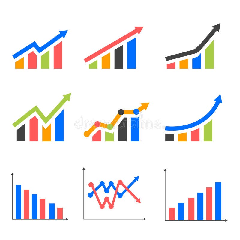 Graph, a Set of Graphs, Growing Graph, Charts, Graph Chart Stock Vector ... Graph, a Set of Graphs, Growing Graph, Charts, Graph Chart Stock Vector ...