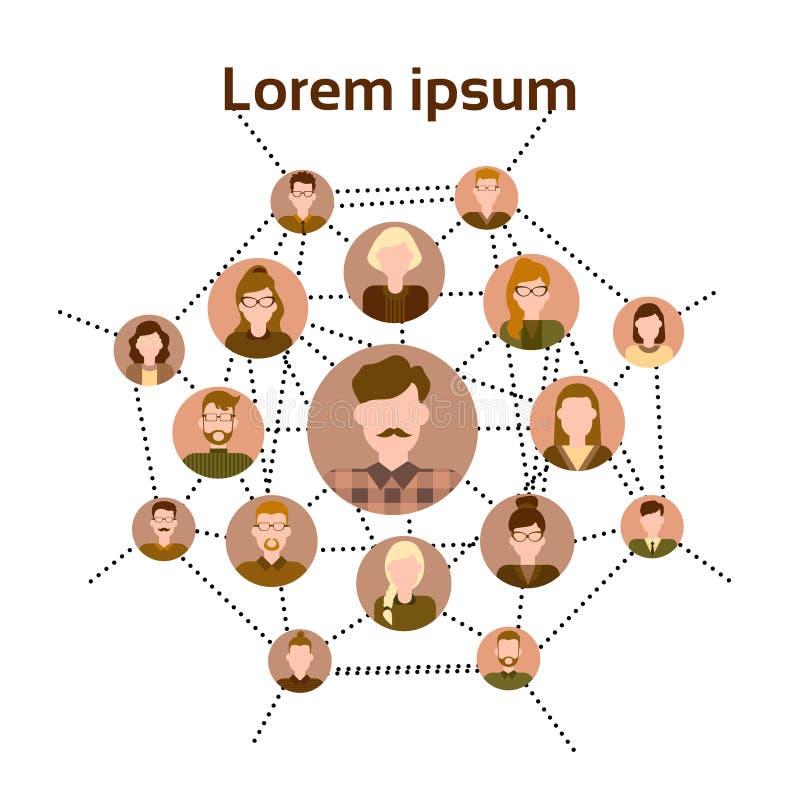 Graph Set Human Resources Infographic Icon Business Network Chart Stock ...