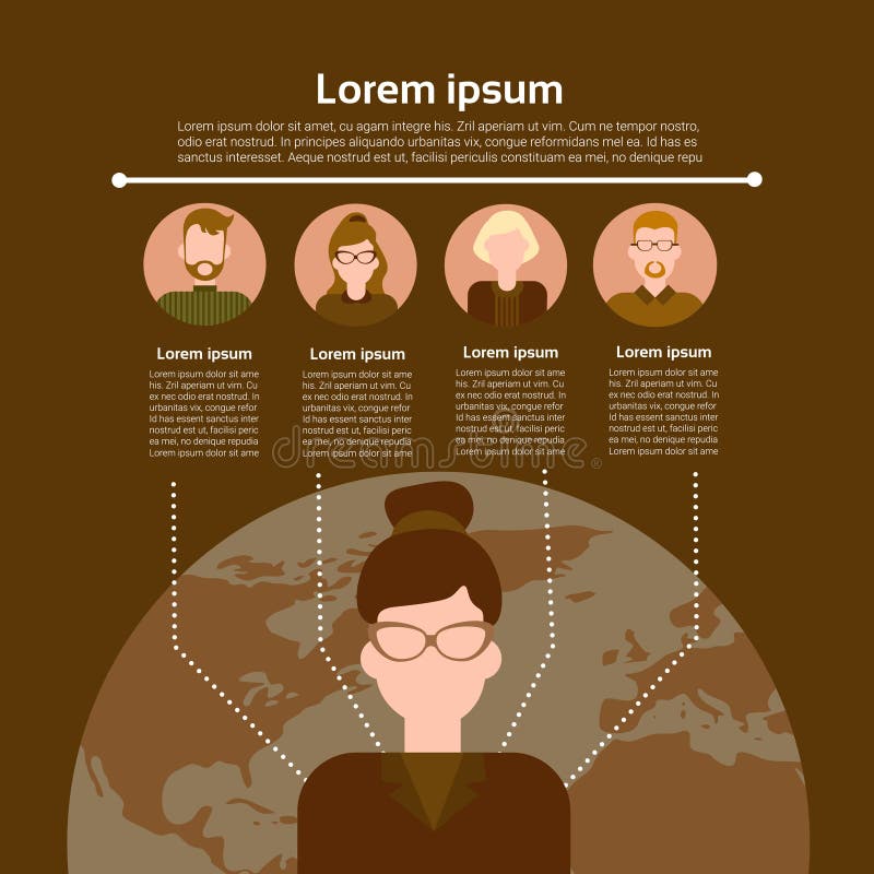 Graph Set Human Resources Infographic Icon Business Network Chart Stock ...