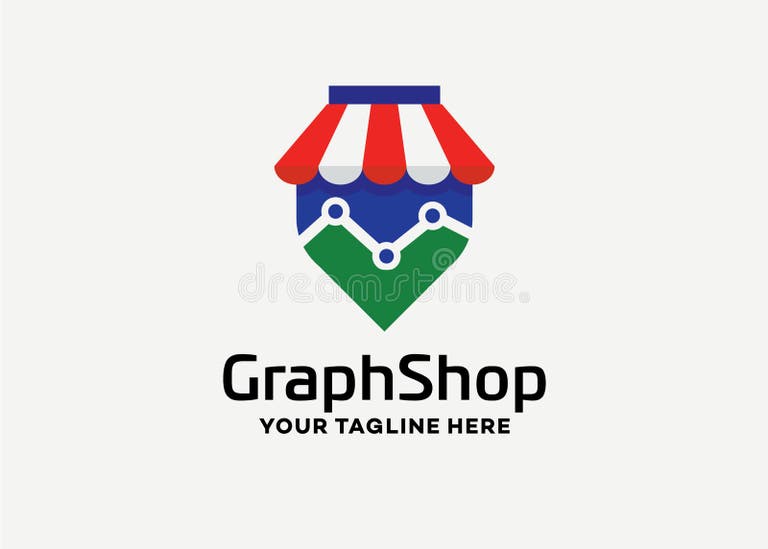 Graph Shop Logo Design Template Stock Vector - Illustration of creative ...