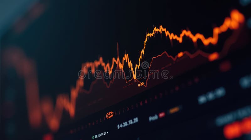 A Graph Showing the Dynamics of Financial Indicators, Stock Quotes with ...