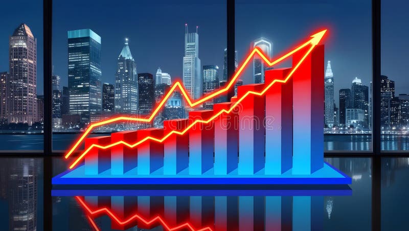A Graph Showing Fluctuating Sales Over Time Stock Illustration ...