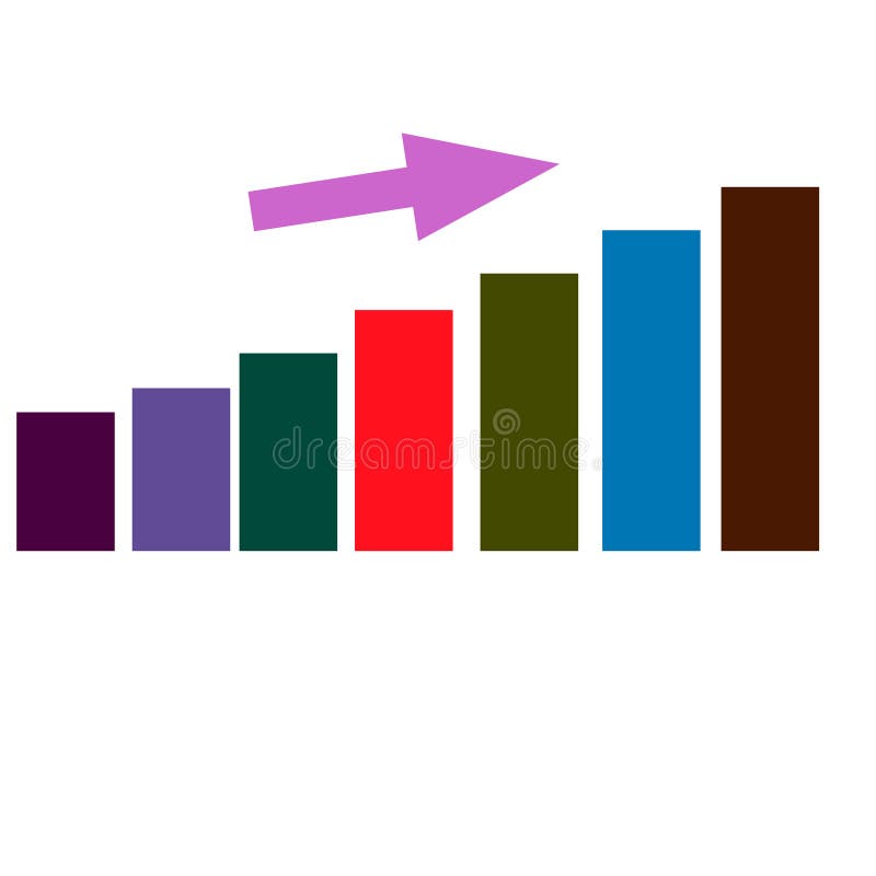 Graph Showing the Growth of the Economy - Illustration Stock ...
