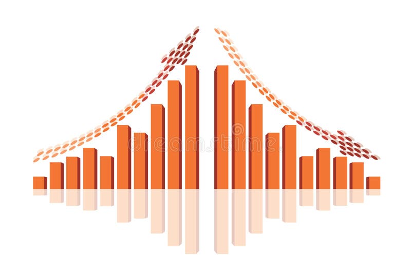 Graph Showing Rise in Profits or Earnings Stock Vector - Illustration ...
