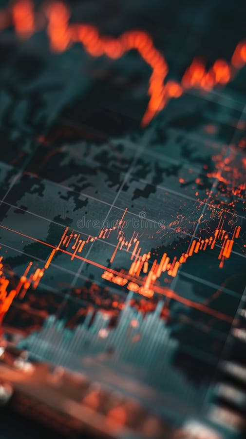 A Graph Showing a Sharp Rise and Fall in Stock Prices Symbolizing the ...