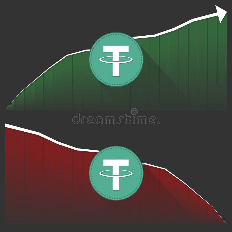Tether Cryptocurrency Price Development Editorial Photo - Illustration ...