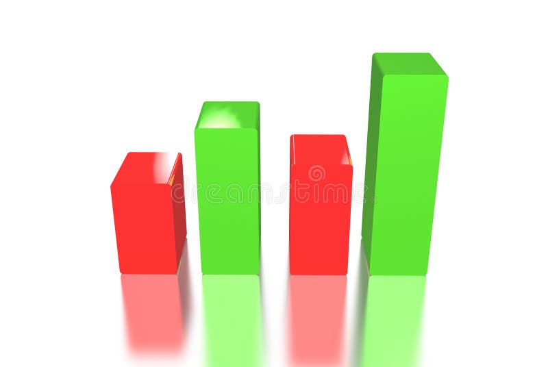 Graph Showing Up and Down of Stock Price. Stock Illustration ...