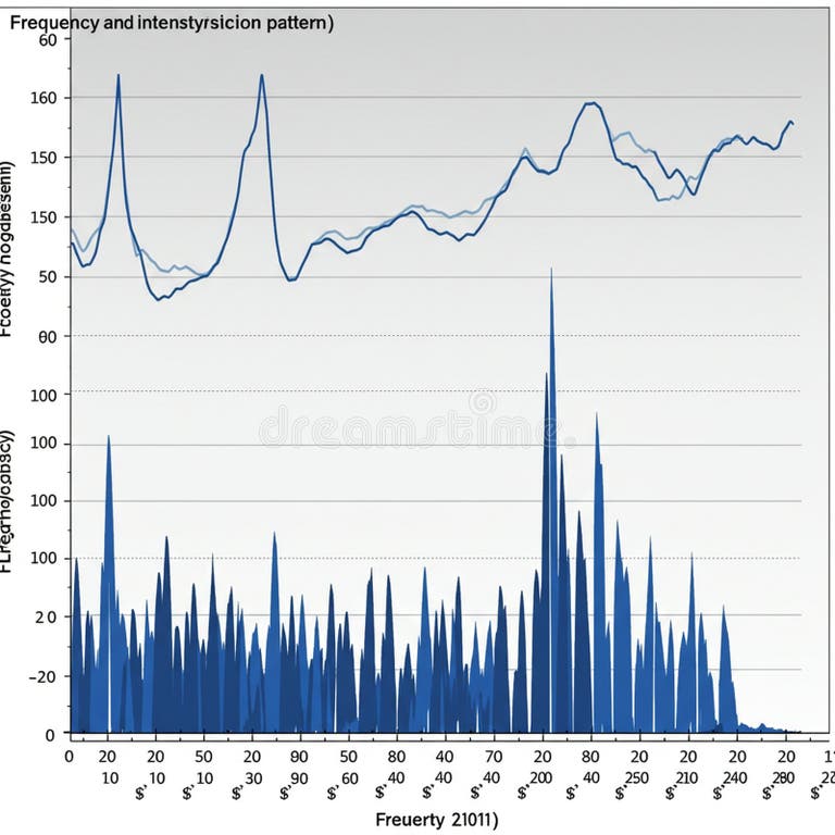 A Graph Shows Two Sets of Overlapping Data. the Top Graph Features Two ...