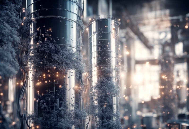 Graph silos data 3d stock illustration. Illustration of reflection ...