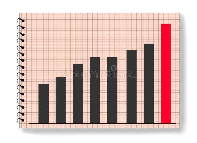 Graph Stat Statistics Diagram Increase Success Stock Illustration ...