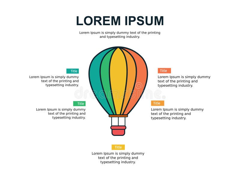 Graph and Statistics Slide Template with Five Elements Stock ...