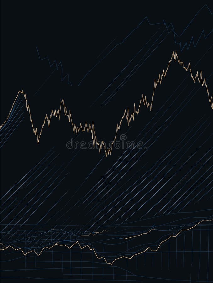 A Graph of Stock Market - Financial Charts Poster Stock Vector ...