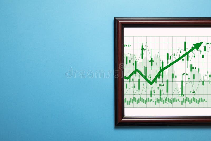 Graph and Stock Market Statistics. Forex Trading Analysis Stock Photo ...