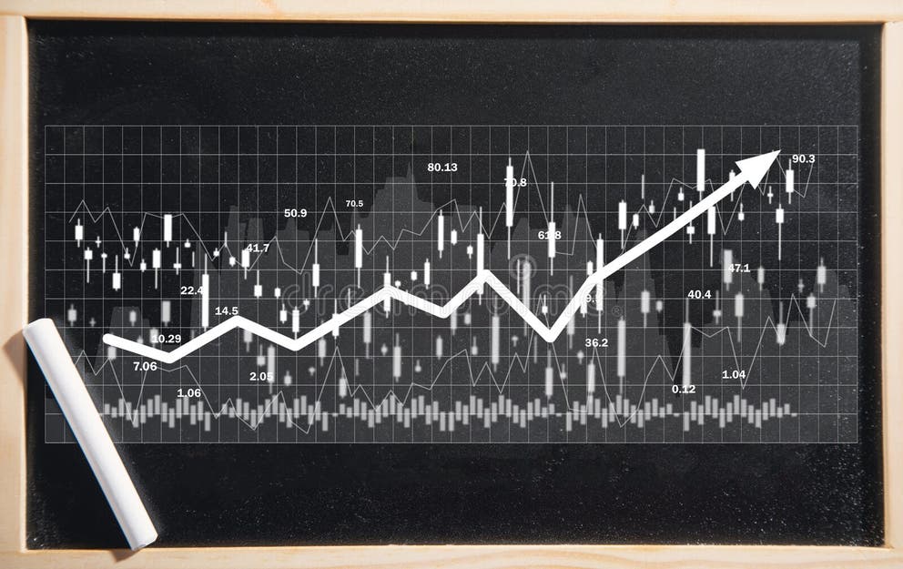 Graph and Stock Market Statistics. Forex Trading Analysis Stock Image ...