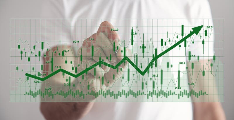 Graph and Stock Market Statistics. Forex Trading Analysis Stock Photo ...