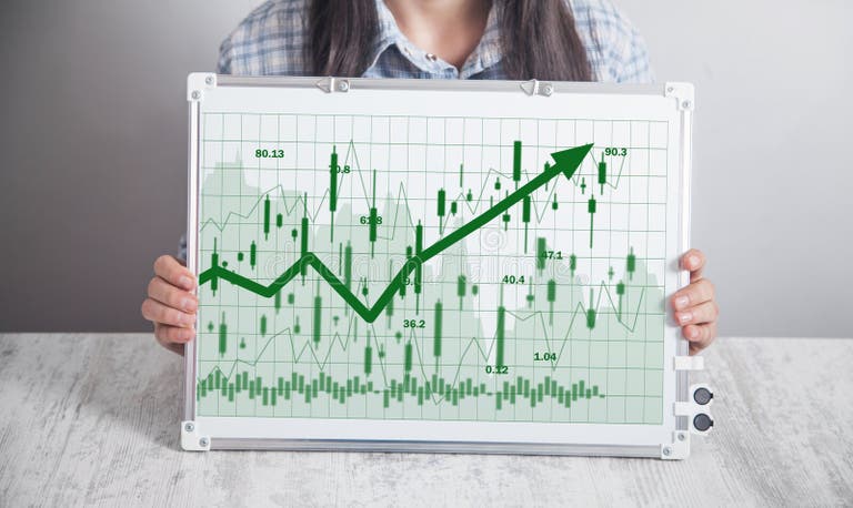 Graph and Stock Market Statistics. Forex Trading Analysis Stock Image ...