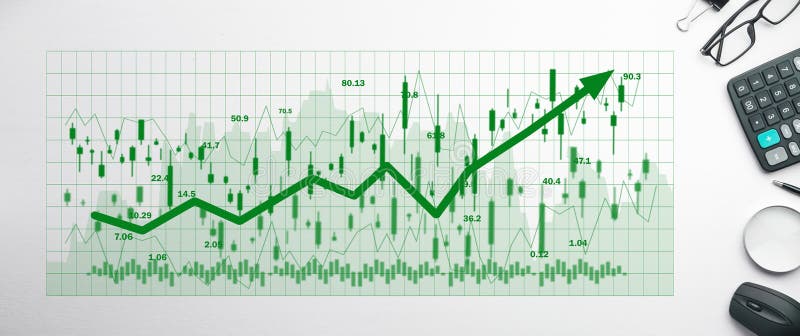Graph and Stock Market Statistics. Forex Trading Analysis Stock Image ...