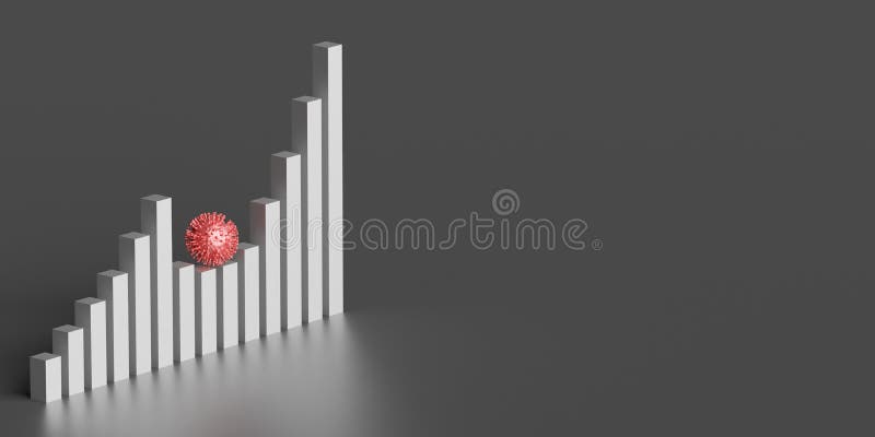 Graph of Success and Bankruptcy in Coronavirus with Blank Background ...