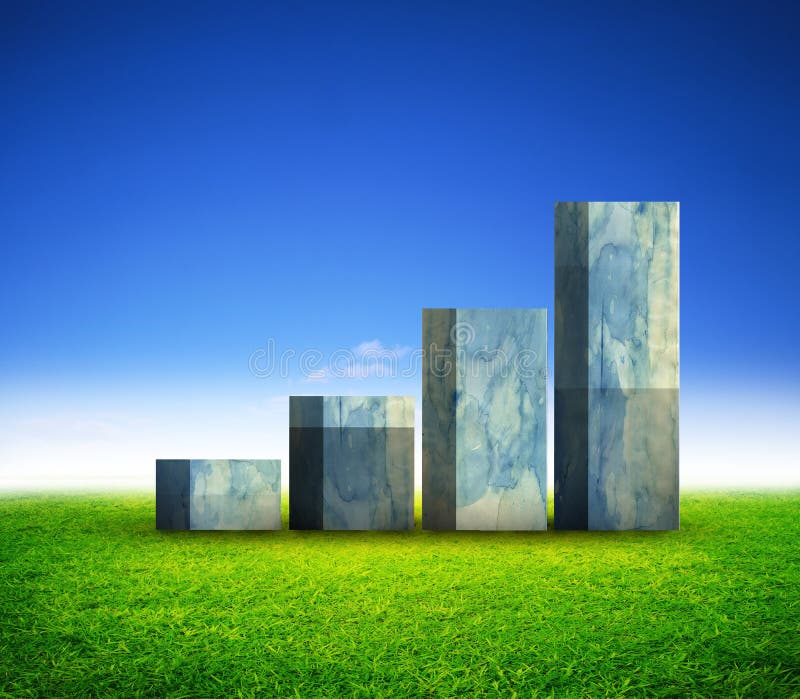 Graph of Success in Outdoor Area Stock Image - Image of graph, idea ...