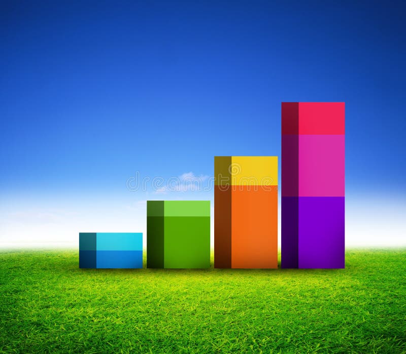 Graph of Success in Outdoor Area Stock Image - Image of grass, manager ...
