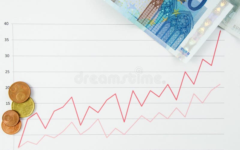 Graph Symbolizing Money Rise Stock Image - Image of cash, invest: 30335065