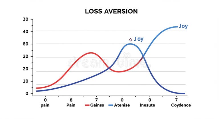 Graph Titled "Loss Aversion," with Two Intersecting Curves. the Red ...