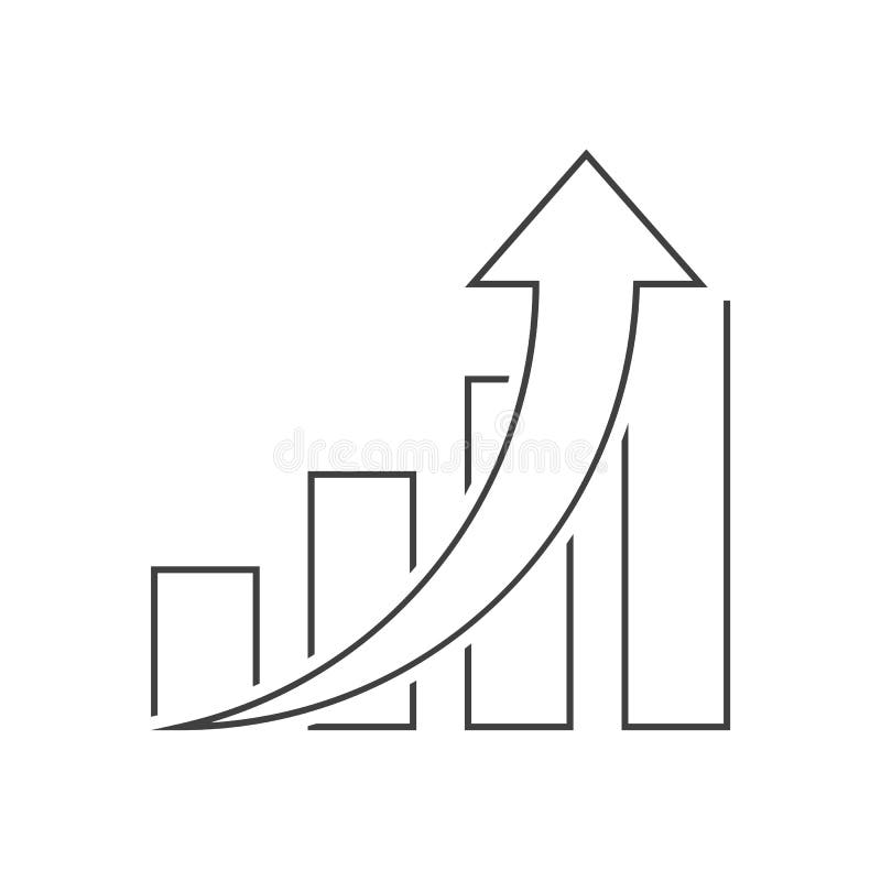 Growing Bar Graph Flat Icon Stock Vector - Illustration of business ... Growing Bar Graph Flat Icon Stock Vector - Illustration of business ...