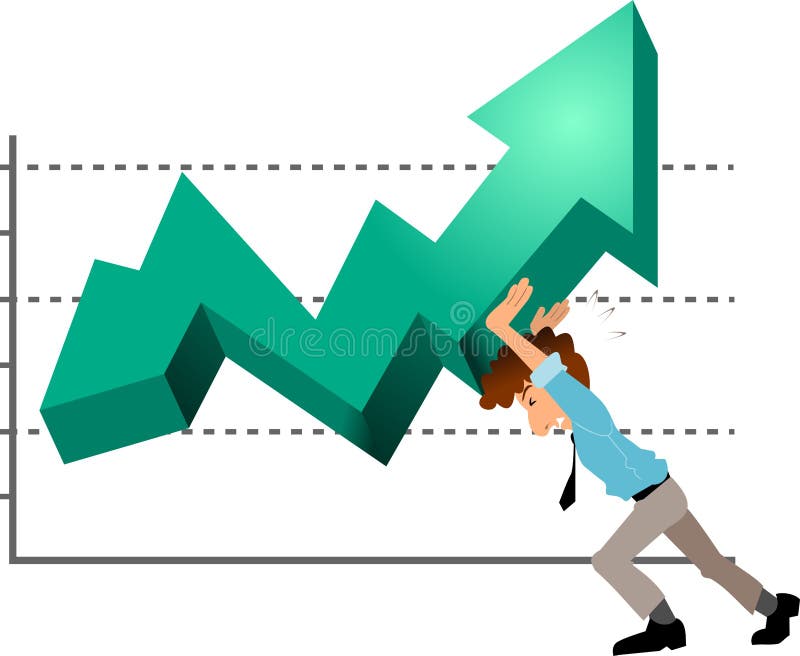 Graph Up stock vector. Illustration of sales, graph, optimist - 43331845