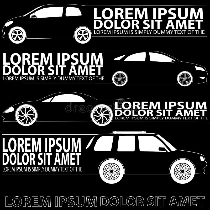 Graph using car to compare stock vector. Illustration of flat - 65477118