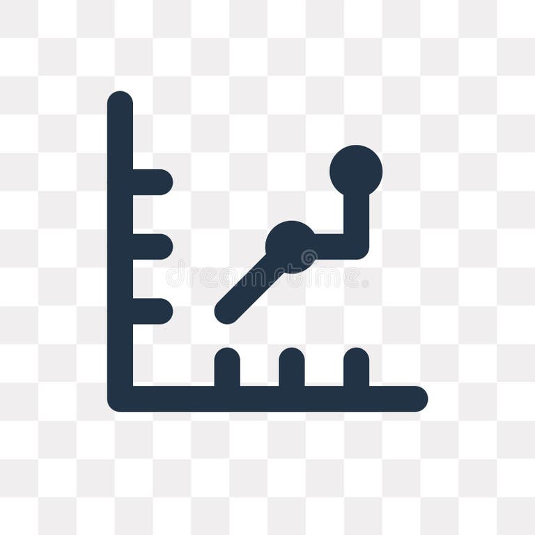 Graph Vector Icon Isolated on Transparent Background, Graph Tra Stock ...