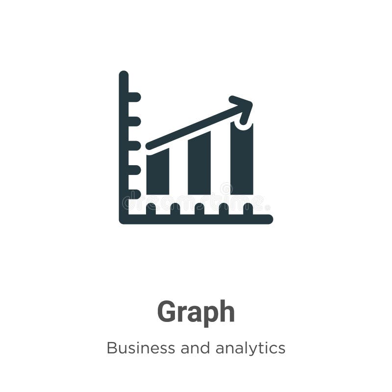 Graph Vector Icon on White Background. Flat Vector Graph Icon Symbol ...