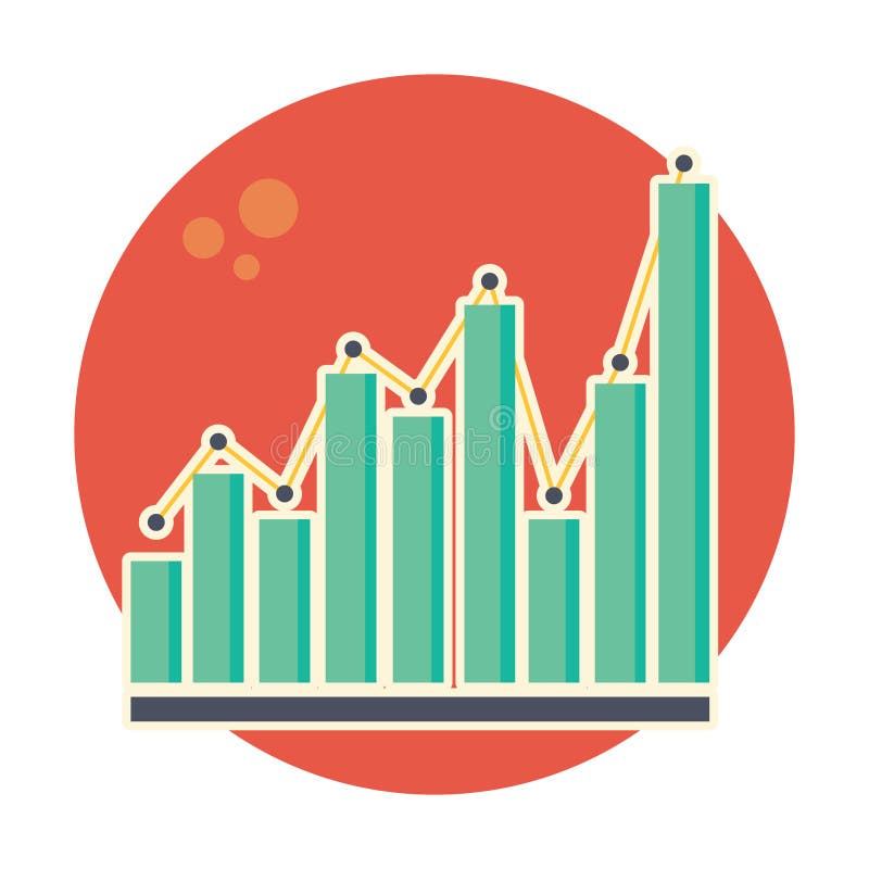 Graph. Vector Illustration Decorative Design Stock Vector ...