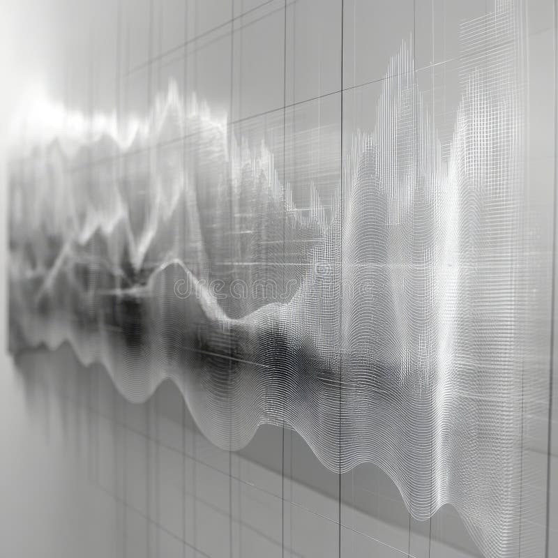 A Graph with a Wave Pattern Stock Illustration - Illustration of growth ...