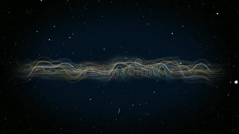 Graph of Wavelengths Dancing in Outer Space. Stock Footage - Video of ...