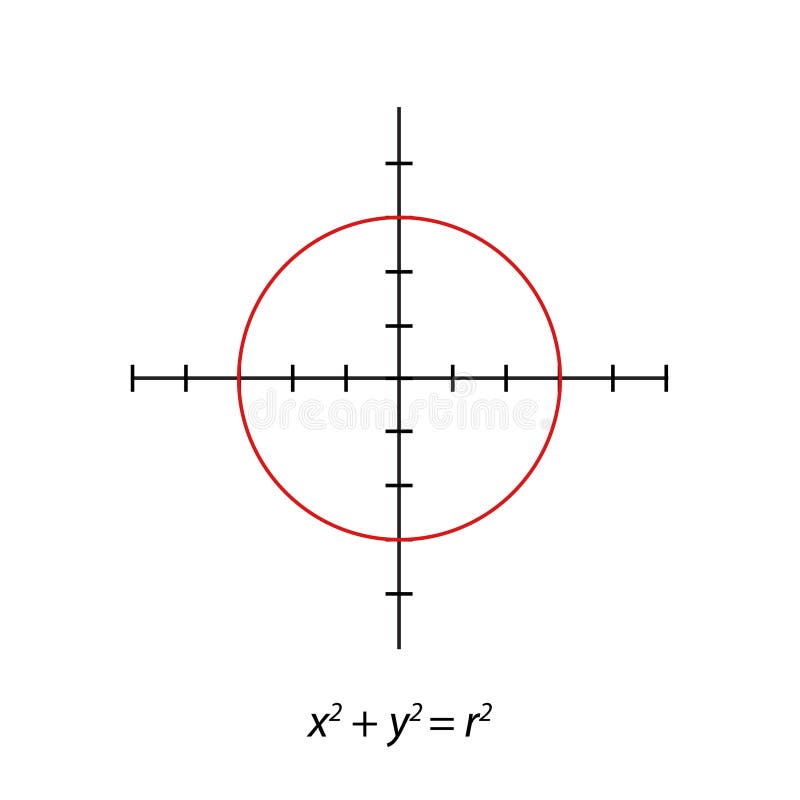 Graph Simple Orthogonal Coordinate Plane with Axes X and Y. Vector ...
