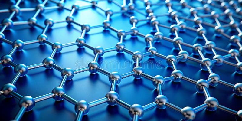 Graphene Hexagonal Lattice Nanostructure Made of Carbon Atoms Graphene ...