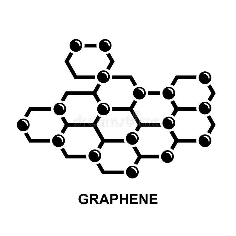 Graphene Icon Isolated on Background Stock Vector - Illustration of ...