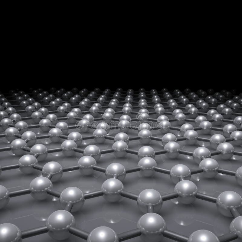 Graphene Layer Structure Schematic 3d Model Stock Illustration ...
